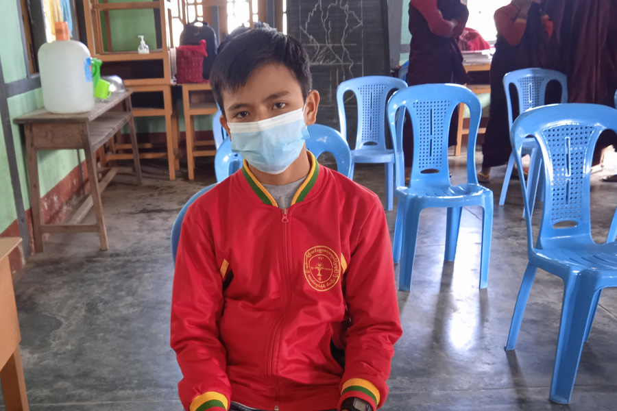 သီပေါမြို့နယ်တွင် ကိုဗစ် ၁၉ ရောဂါ ကာကွယ်ဆေး ထိုးနှံပြီးသော အသက် ၁၂ နှစ
